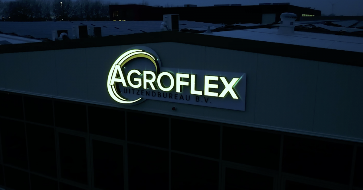 Gevelreclame realiseren? | Dit hebben wij gerealiseerd voor Agroflex Uitzendbureau